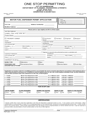 Fillable Online Motor Fuel Dispenser Permit Application - City of ...