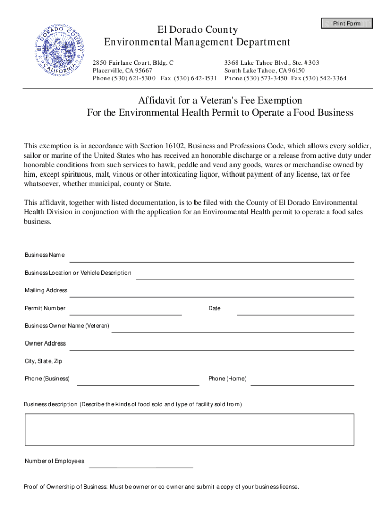 Fillable Online Department Phone Numbers - Government - El Dorado ...