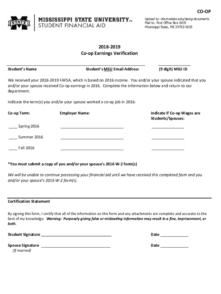 Fillable Online 2122 CO-OP Fax Email Print - pdfFiller