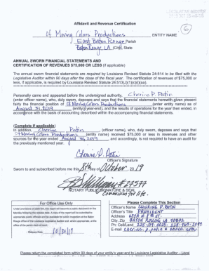 Fillable Online //. Affidavit and Revenue Certification 19 3l'Ue'ii A M ...