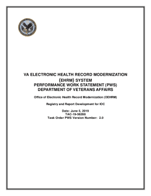 Fillable Online va electronic health record modernization - Veterans ...