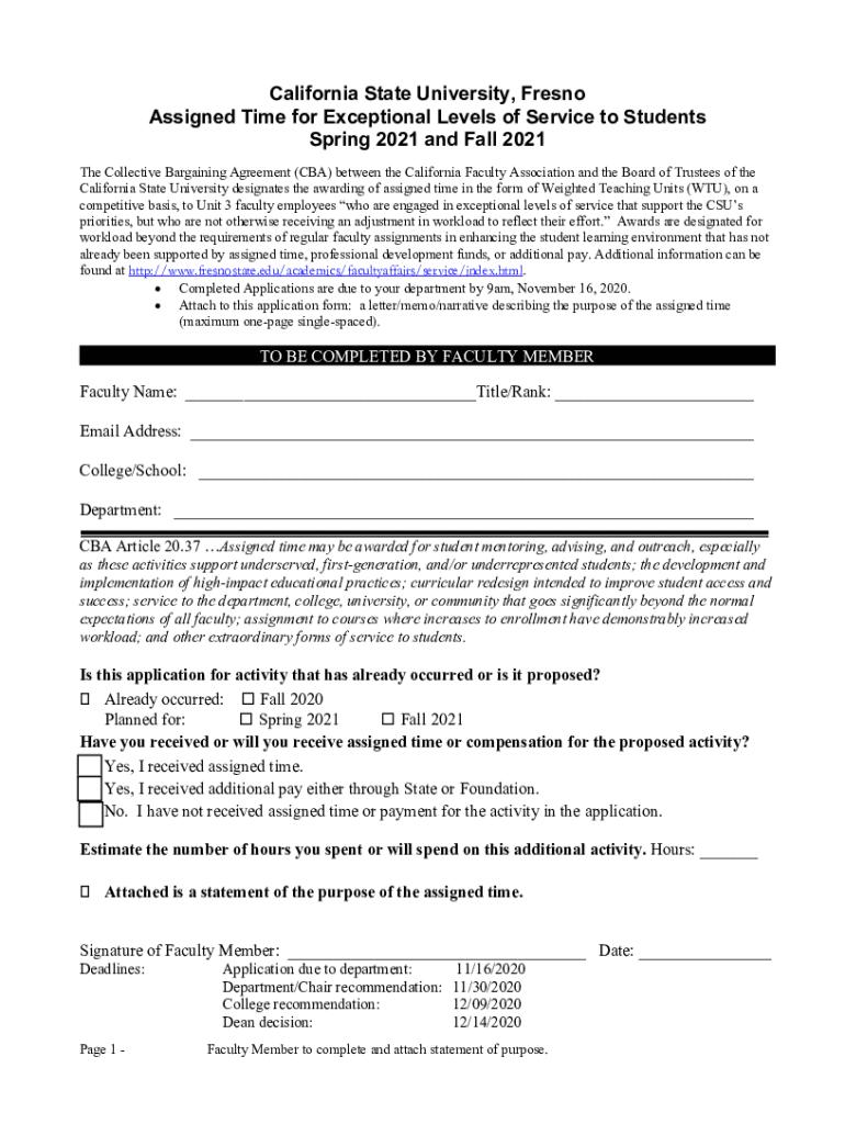 Fillable Online Faculty Workload Task Force Report - Academic Affairs ...