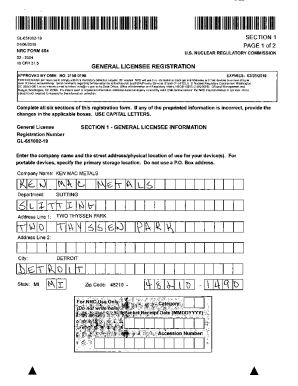 Fillable Online NRC Form 313, ''Application for Materials ...