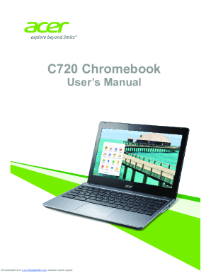 Fillable Online USER'S MANUAL - Acer Fax Email Print - pdfFiller