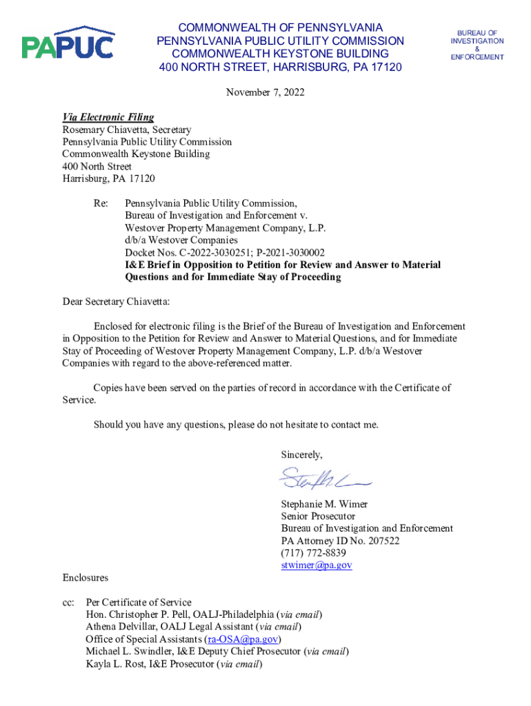 Fillable Online File or Obtain InformationPA PUC - PA.GOV Fax Email ...