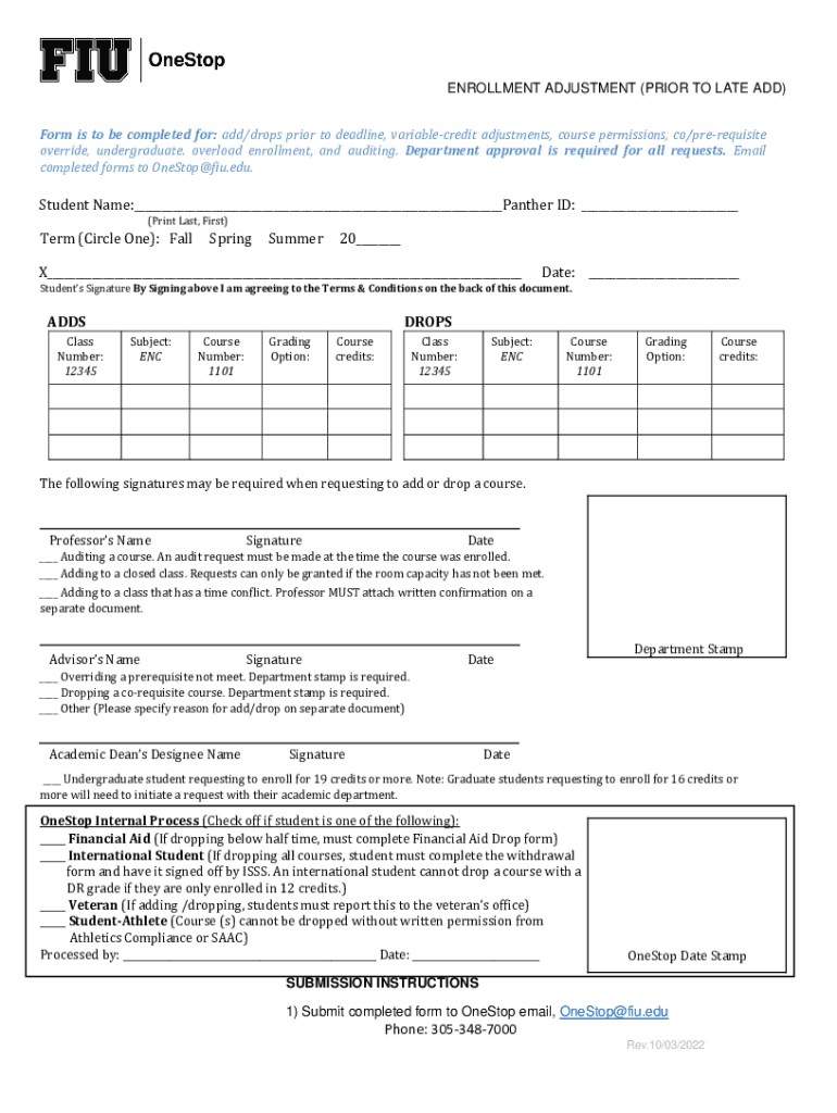 Fillable Online Schedule Adjustment Form - CU Denver Fax Email Print ...