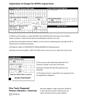 Fillable Online dphhs mt Explanation of changes for MTPHL request form ...