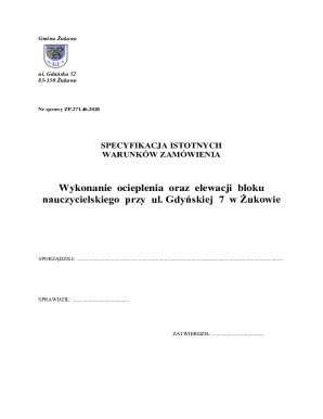 Fillable Online Nr sprawy ZP Fax Email Print - pdfFiller