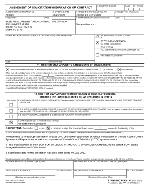 Fillable Online Amendment to Solicitation - Amazon AWS Fax Email Print ...