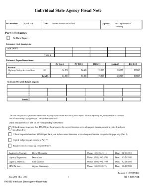 Fillable Online JUDICIAL IMPACT FISCAL NOTE - Washington State Courts ...