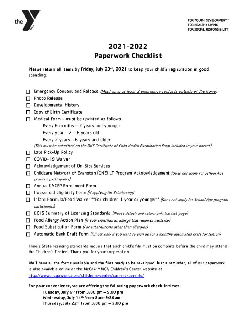 Fillable Online 2021'22 kidz zone program registration form - City of ...