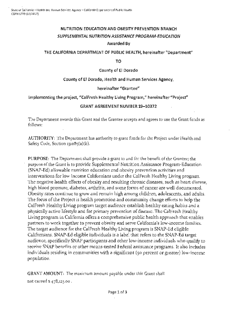 Fillable Online Grant Agreement Amendment Template Fax Email Print ...