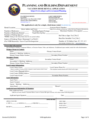 Fillable Online PLANNING AND BUILDING DEPARTMENT Fax Email Print - pdfFiller