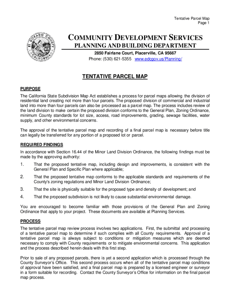 Fillable Online Tentative-Parcel-Map-Form-Revised- ... Fax Email Print ...