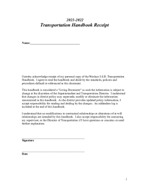 Fillable Online Receipt of Acknowledgement - Employee Handbook Fax ...
