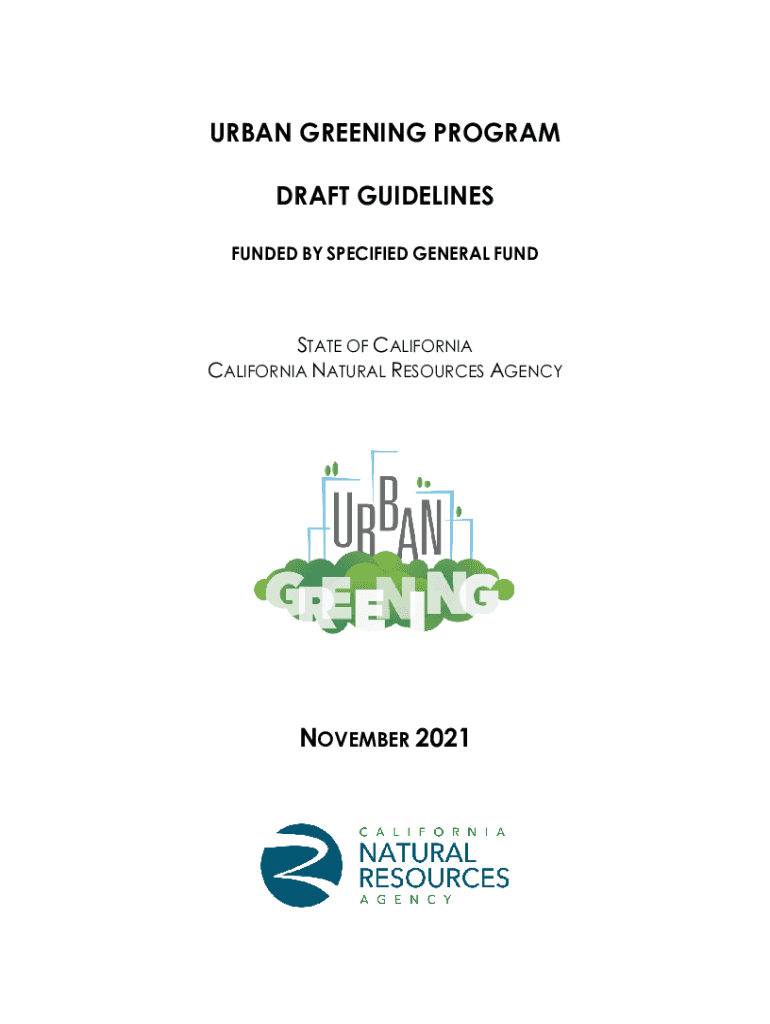 Fillable Online resources ca Urban Greening Program - California ...