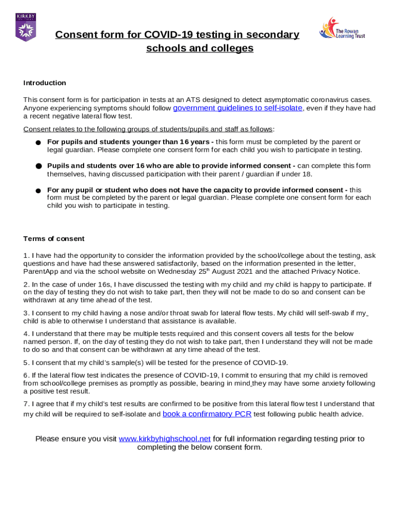 Testing in Secondary Schools and ... - Ark Victoria Academy Doc ...