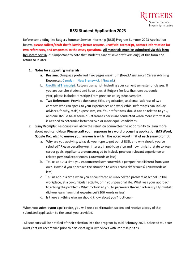Fillable Online Department of Human Ecology, Cook Campus, Rutgers ...