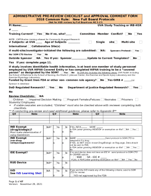 IRB TemplatesInstitutional Review Board Doc Template | pdfFiller