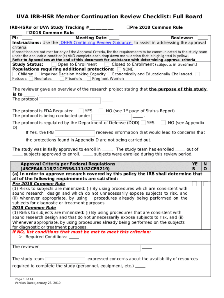 University of Virginia IRB for Health Sciences ... - UVA research Doc ...