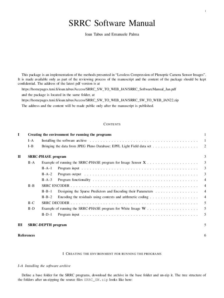 Fillable Online Lossless Compression of Plenoptic Camera Sensor Images Fax Email Print - pdfFiller