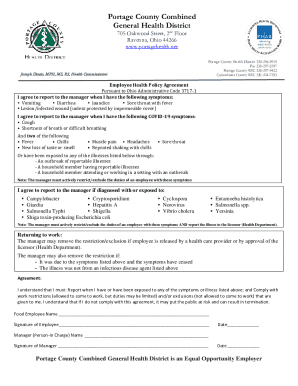 Fillable Online Portage County WICOhio Department of Health Fax Email ...