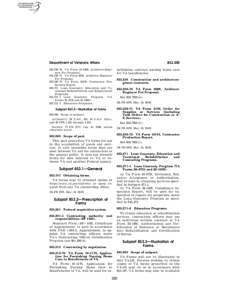 Fillable Online A/E Fee Proposal Form 08-6298 - Veterans Affairs Fax ...