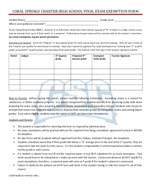 Fillable Online coralscs entest CORAL SPRINGS CHARTER HIGH SCHOOL FINAL ...