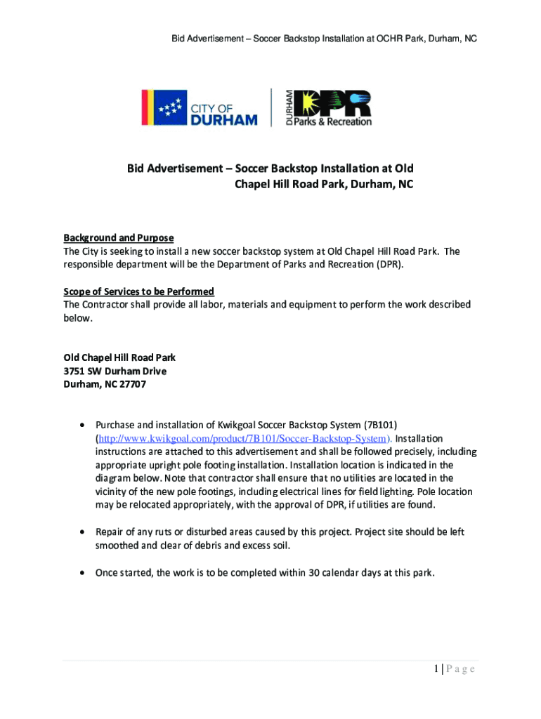 Fillable Online Advertisements for Bid and Request for Qualifications ...