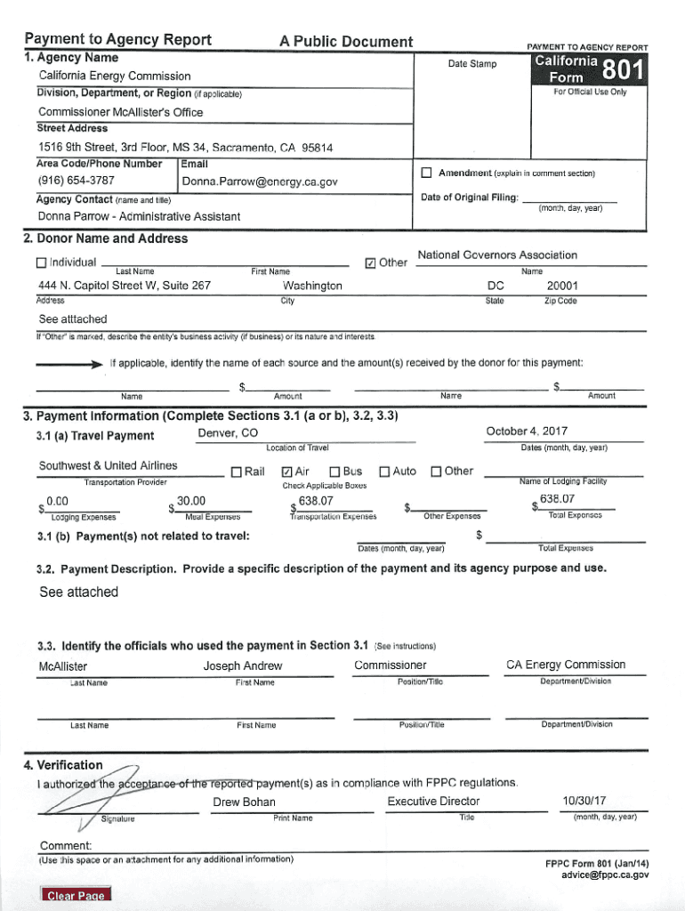 Fillable Online Agency Report Form 801 - SDCERA Fax Email Print - pdfFiller