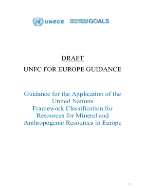 Fillable Online Draft Guidance for Application of UNFC for Mineral and ...
