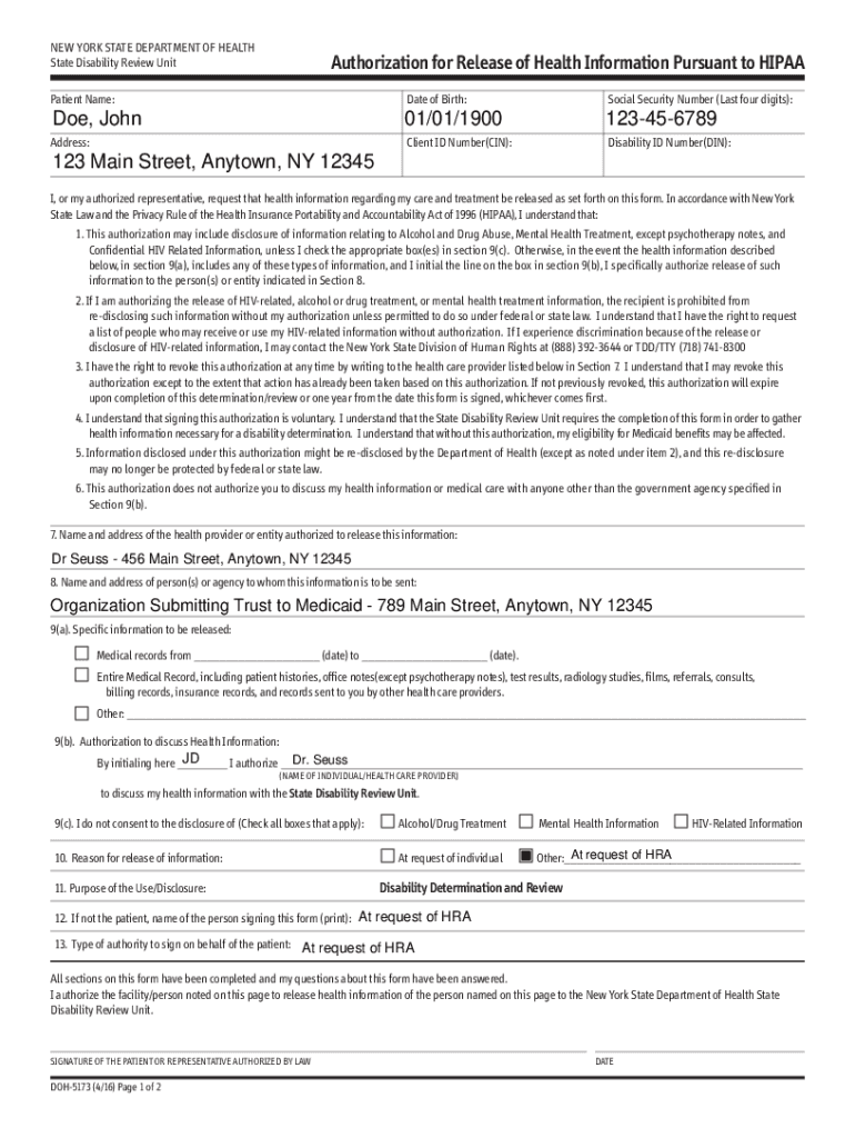 Fillable Online doh-5173.pdf - New York State Department of Health Fax ...