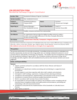 Fillable Online Program Coordinator Job Descriptions, Salary, and How ...