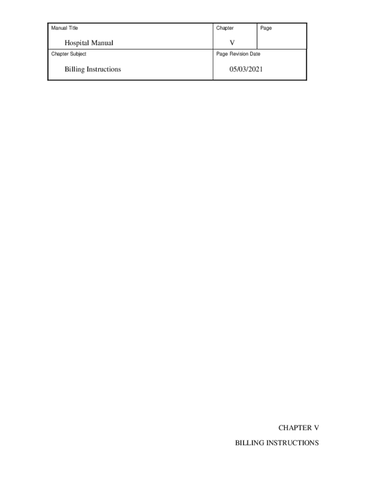 Fillable Online Residential Treatment Services V Billing Instructions 1 ...