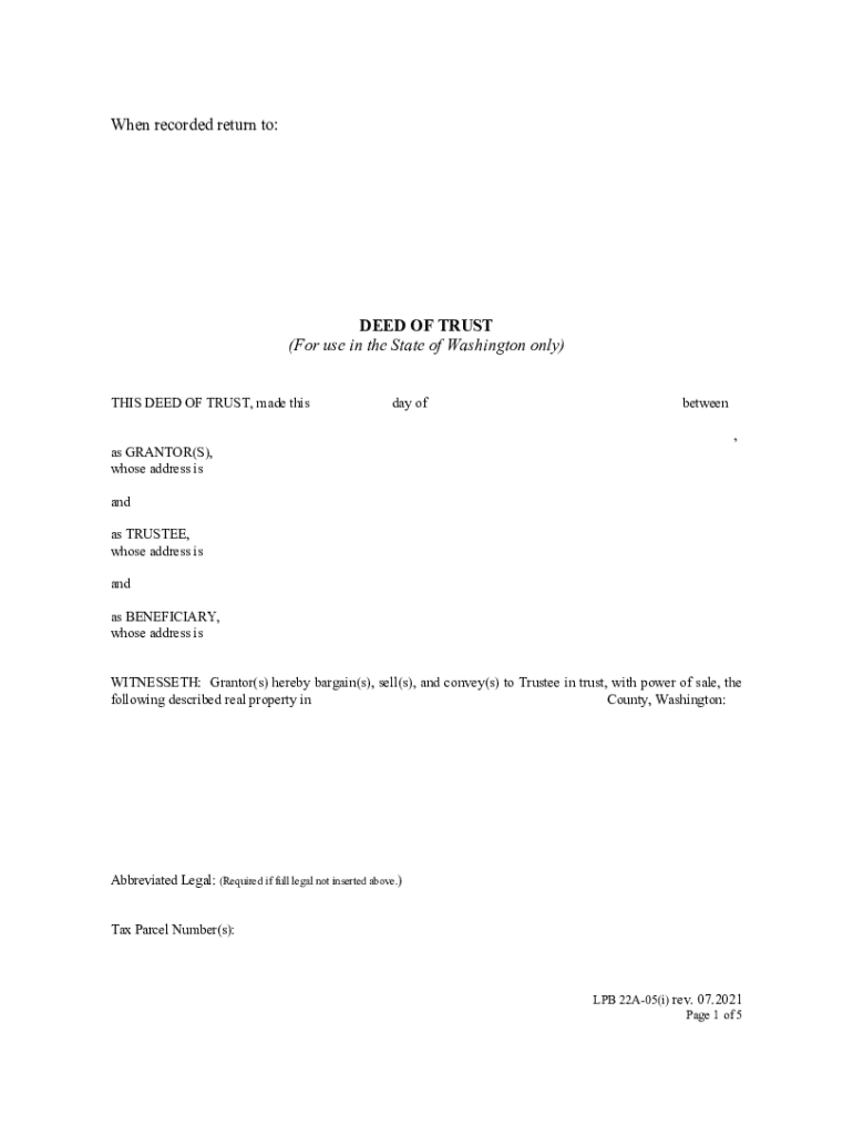 Fillable Online Free Deed of Trust Template (US)LawDepot Fax Email ...