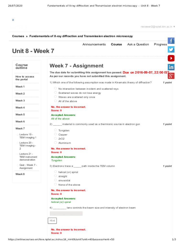 Fillable Online Unit 8 - Week 7 - Nptel Fax Email Print - pdfFiller