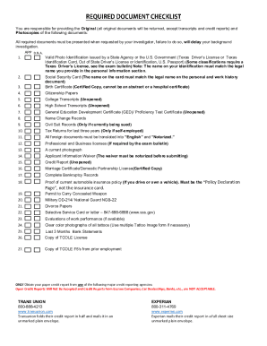 Fillable Online A properly completed Personal History Statement must be ...