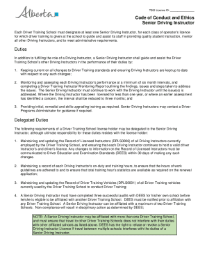 Fillable Online Driving Instructor Licence Application - Forms Fax ...