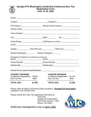 Fillable Online WLC Registration Form.docx Fax Email Print - pdfFiller