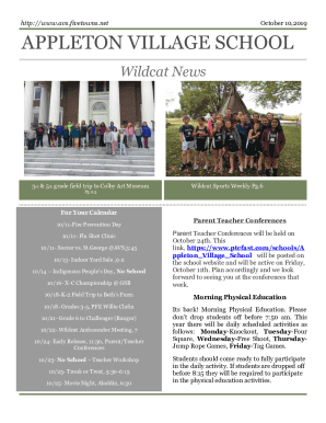 Fillable Online Appleton Village School: Home Fax Email Print - pdfFiller