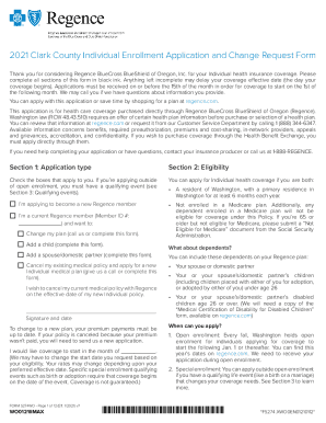 Fillable Online 2021 Regence BlueCross BlueShield of Oregon - Clark ...