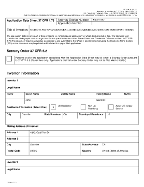 Fillable Online Substitute Statement Supplemental Sheet - USPTO Fax ...