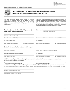 Fillable Online FR Y-12A - Federal Reserve Board - Reporting Forms Fax ...