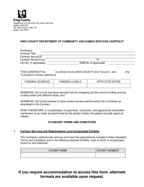 Fillable Online King County Housing, Homelessness, and Community ... Fax Email Print - pdfFiller