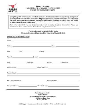 Fillable Online Rodeo-Austin-Calf-Scramble-Entry-Form.pdf Fax Email ...