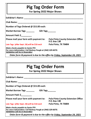Fillable Online 2021-2022-Pig-Tag-Order-Form.pdf Fax Email Print ...