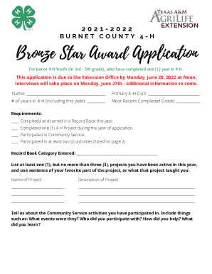 Fillable Online Bronze Star Award Application Fax Email Print - pdfFiller