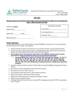 Fillable Online Free-Student-Bus-Pass-Program-Permission-Form-Plus ...
