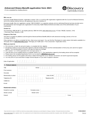 Fillable Online Discovery Health Medical Aid Application Forms 2023Day ...