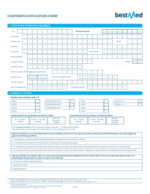 Fillable Online CORPORATE APPLICATION FORM - CSIR Fax Email Print ...